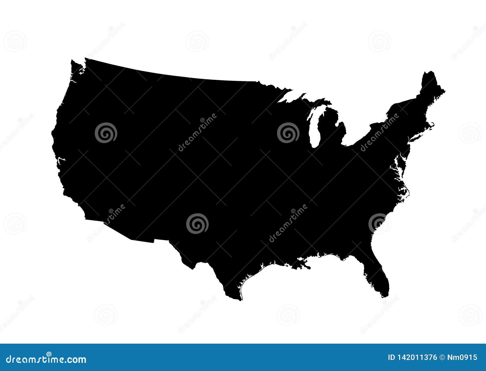 USA Map Icon Simple Style Vector Isolated Image Stock Vector ...