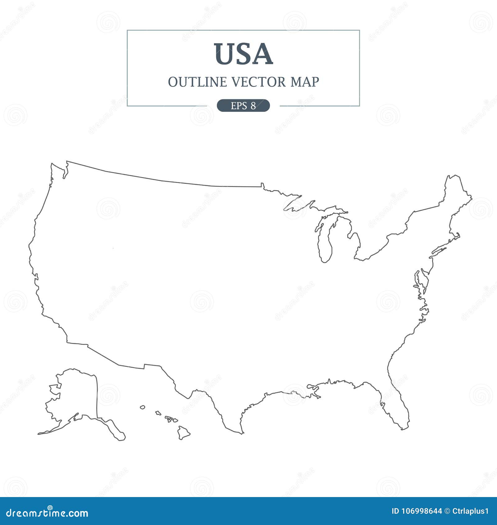 Usa Map Outline