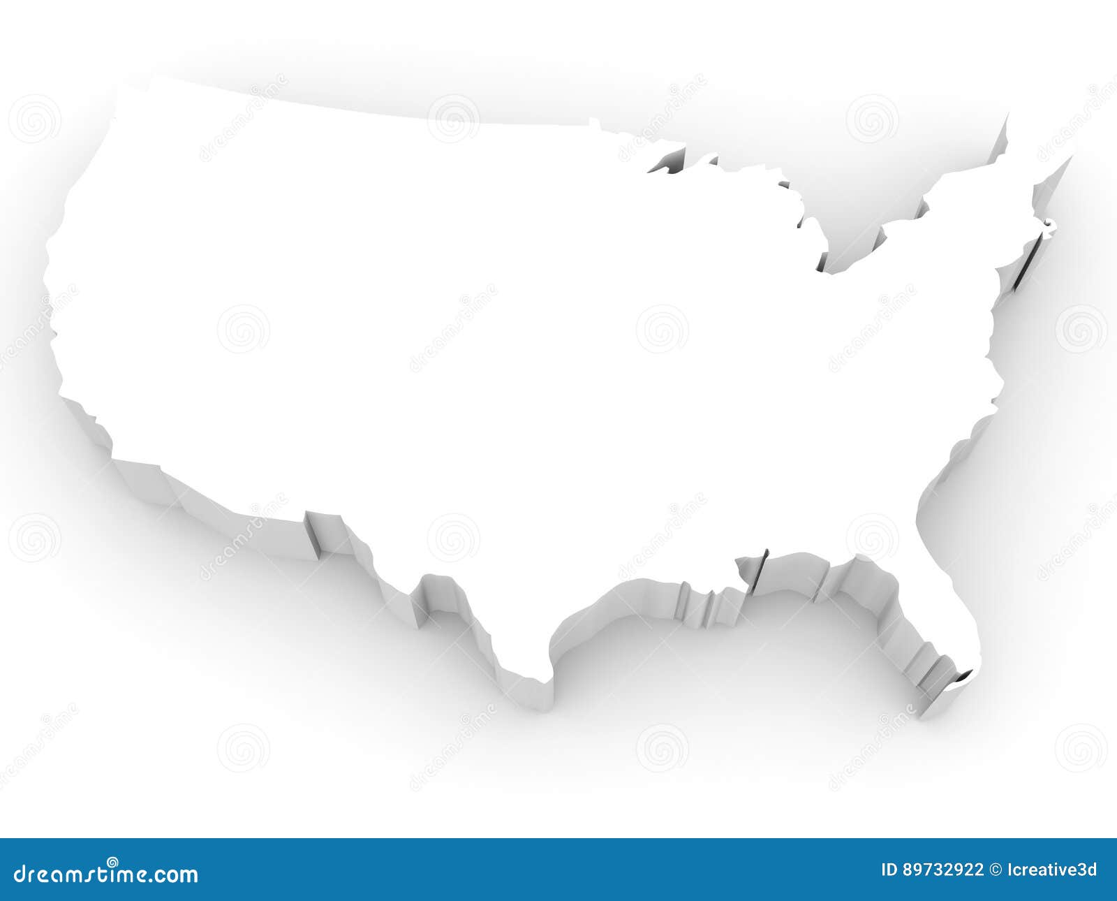 USA map. stock illustration. Illustration of location - 89732922