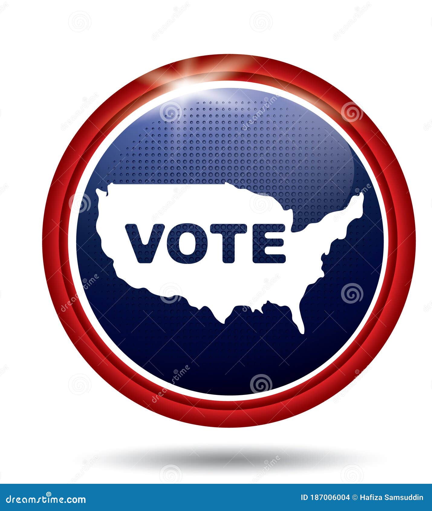 USA Map and Voting. Vector Illustration Decorative Design Stock Vector ...