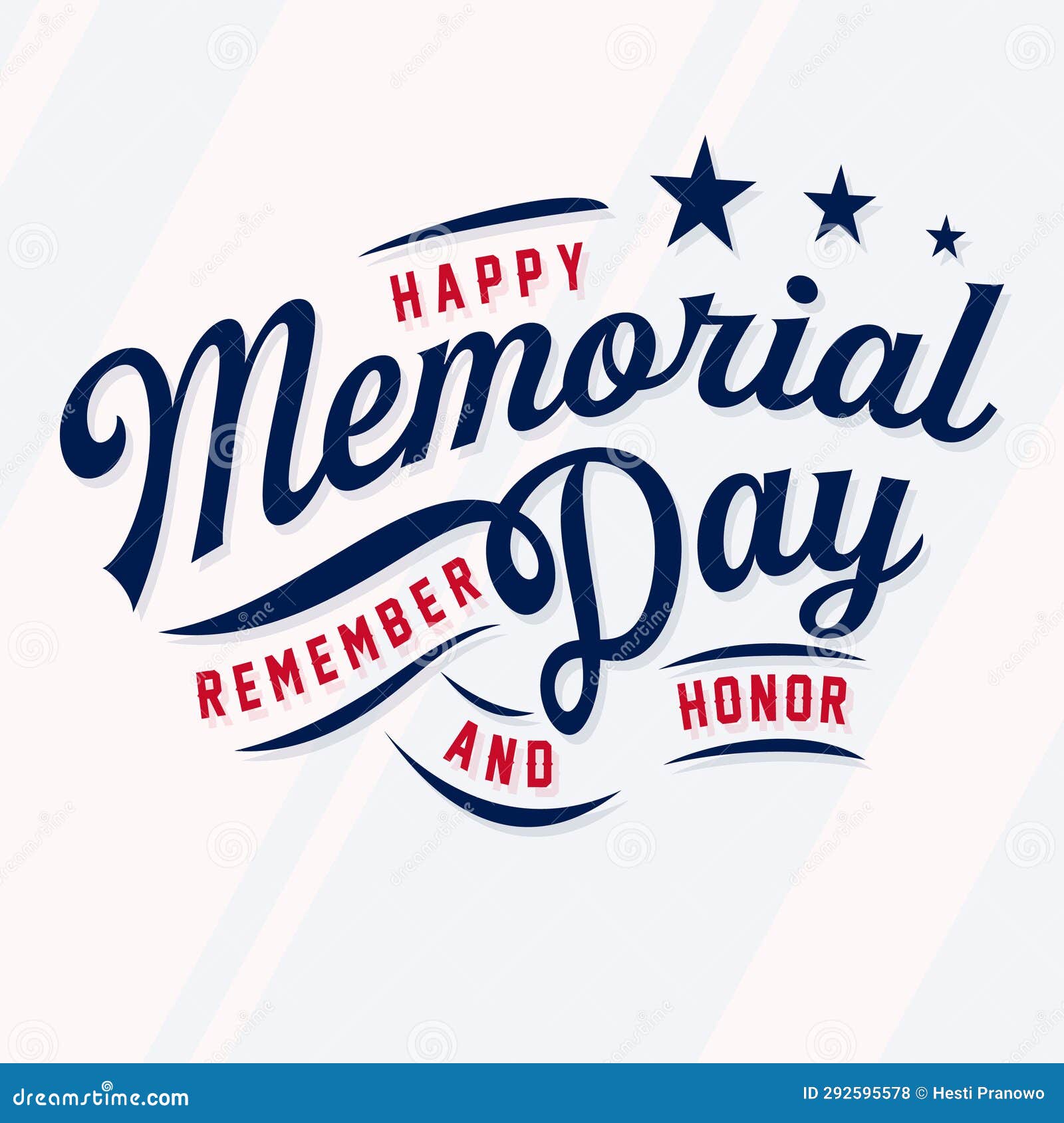 Usa Memorial Day Celebration Remember and Honor Template Emblem Stock ...