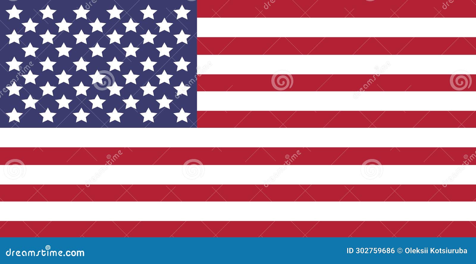USA National Flag. American Flag. Standard Color. Standard Size. a ...