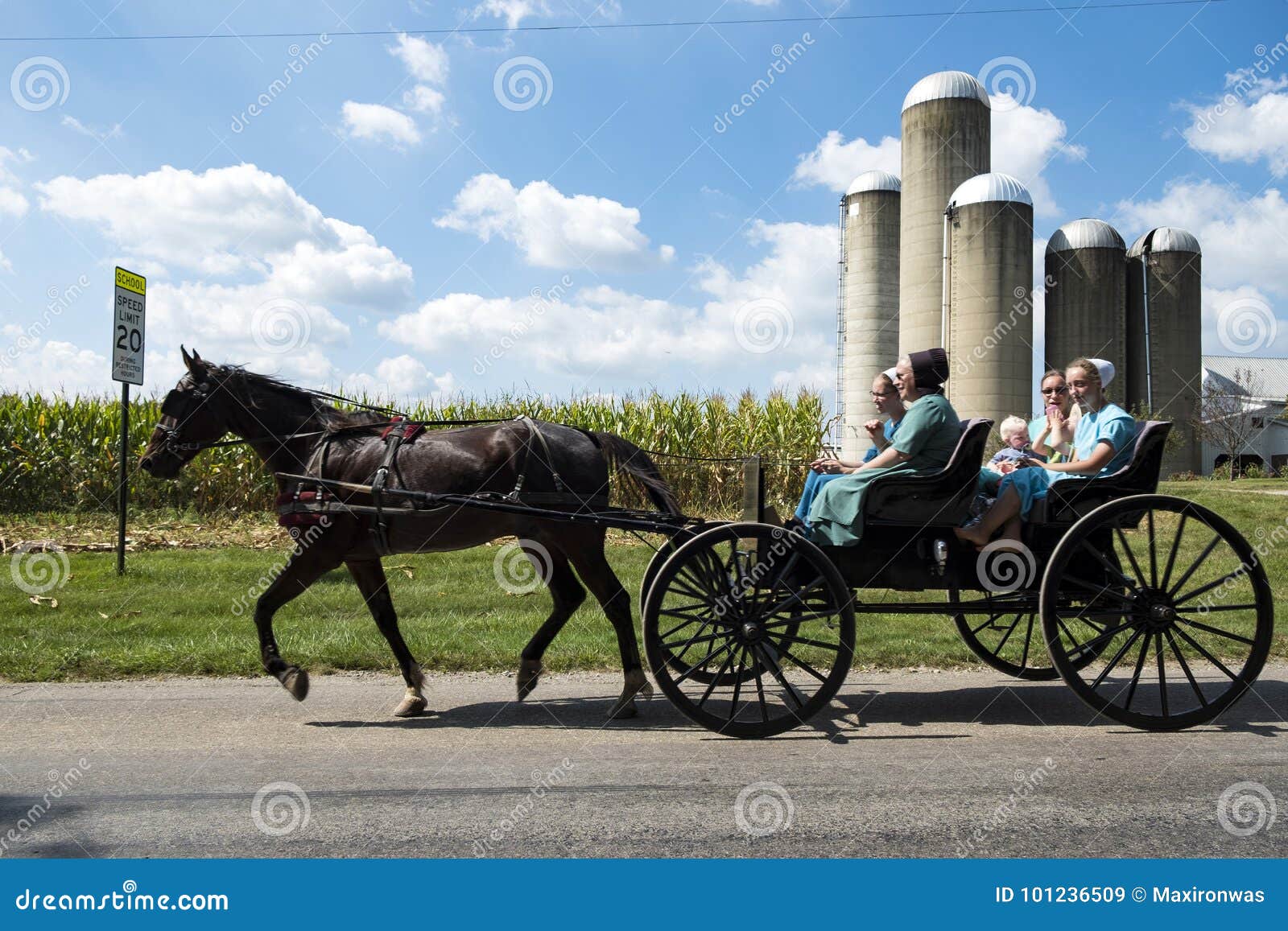 USA - Ohio - Amish editorial stock image. Image of silo - 101236509