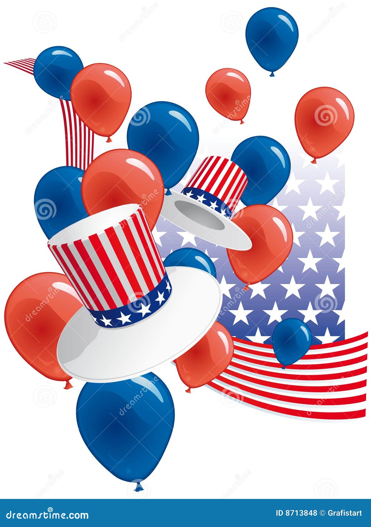 USA-Party vektor abbildung. Illustration von dekoration - 8713848