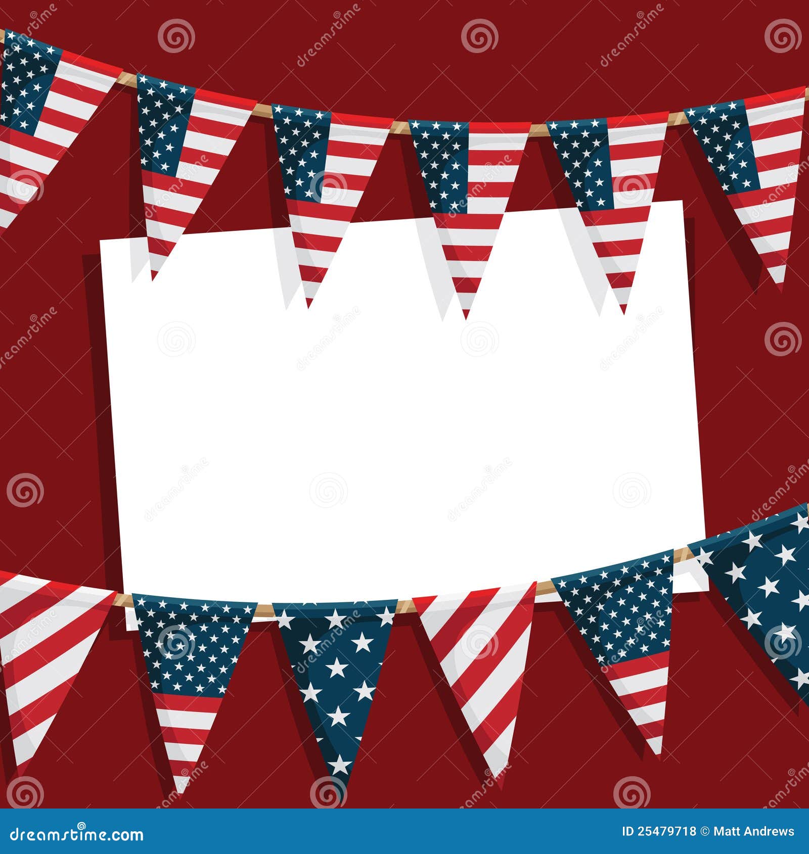 Usa party card stock vector. Illustration of graphic - 25479718
