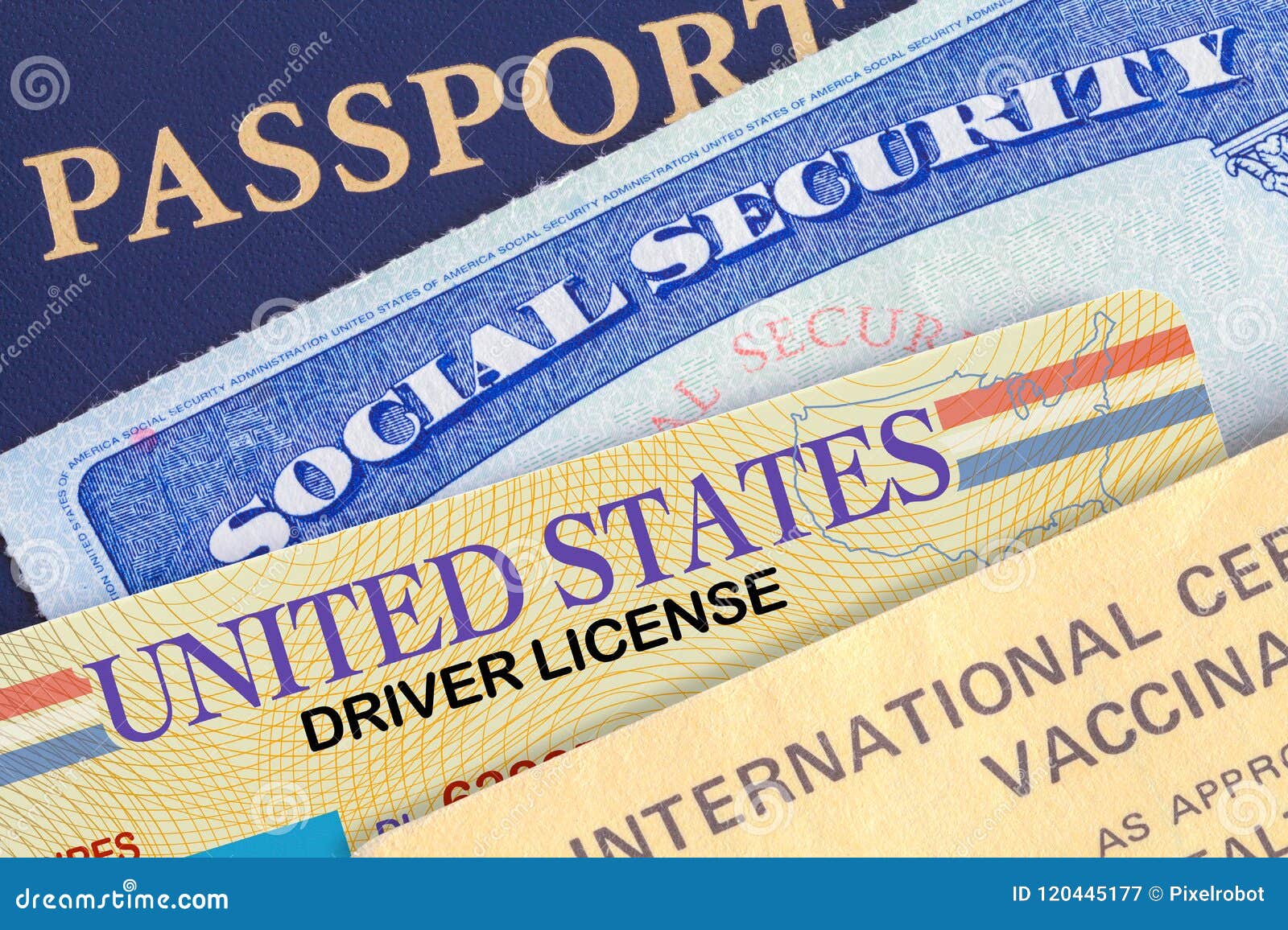 Id Documents Stock Image Image Of Security United 120445177