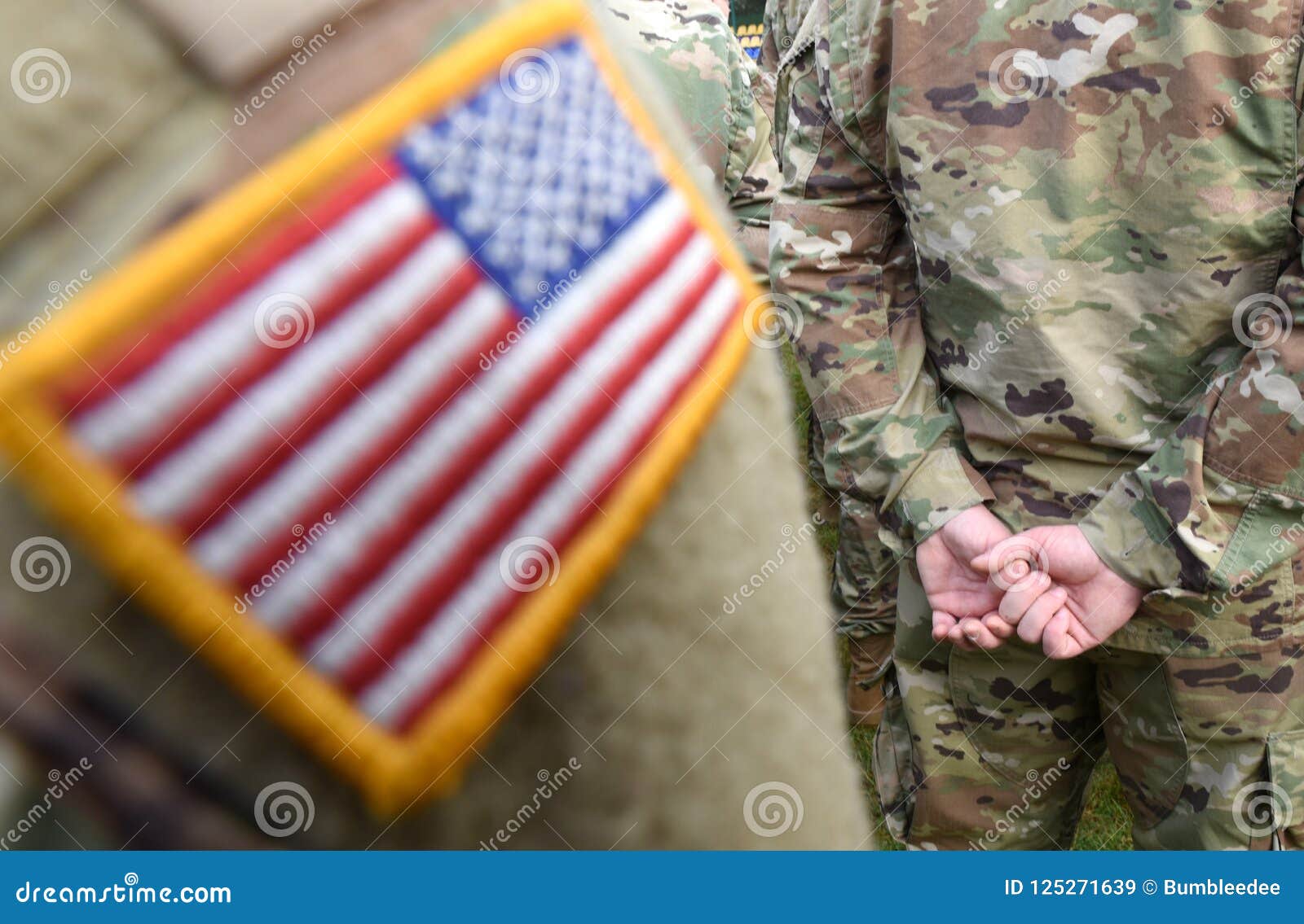 USA Patch Flag on Soldiers Arm. US Troops Stock Image - Image of patch ...