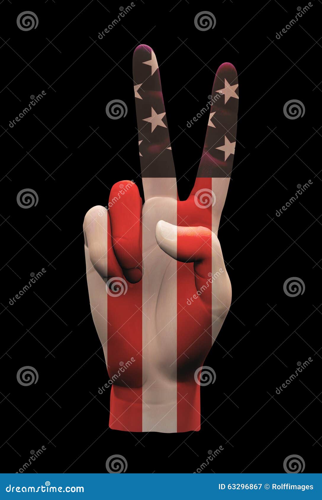 USA Peace Sign stock illustration. Illustration of democracy - 63296867