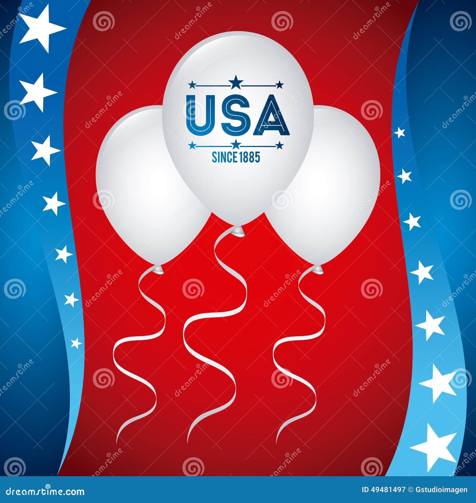 Usa poster stock illustration. Illustration of silver - 49481497