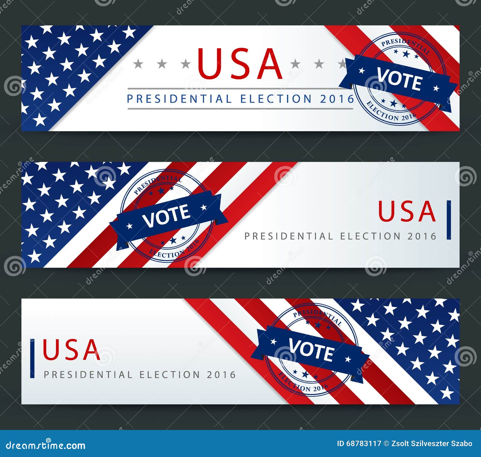 USA Presidential Election - Template Stock Illustration - Illustration ...