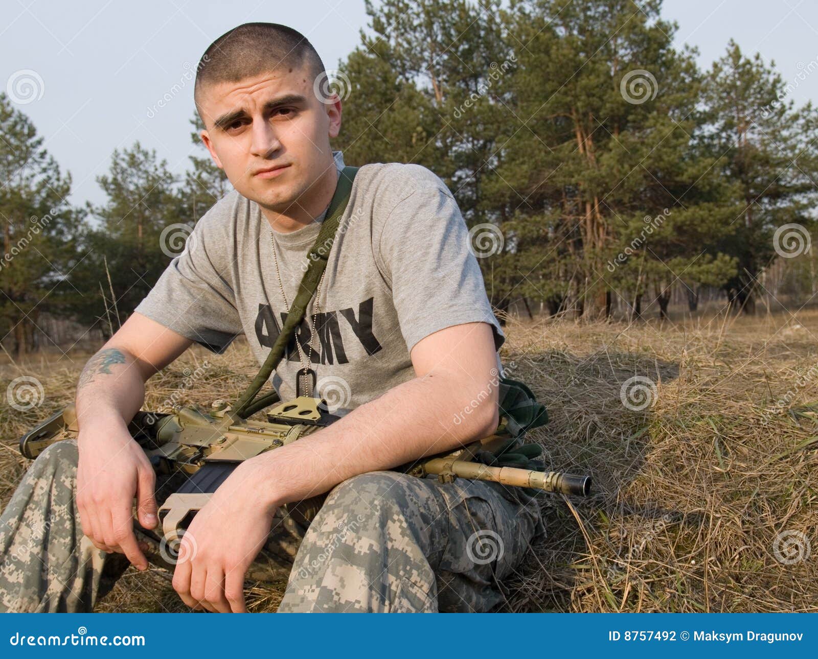 USA Soldier stock photo. Image of sunset, shirt, power - 8757492
