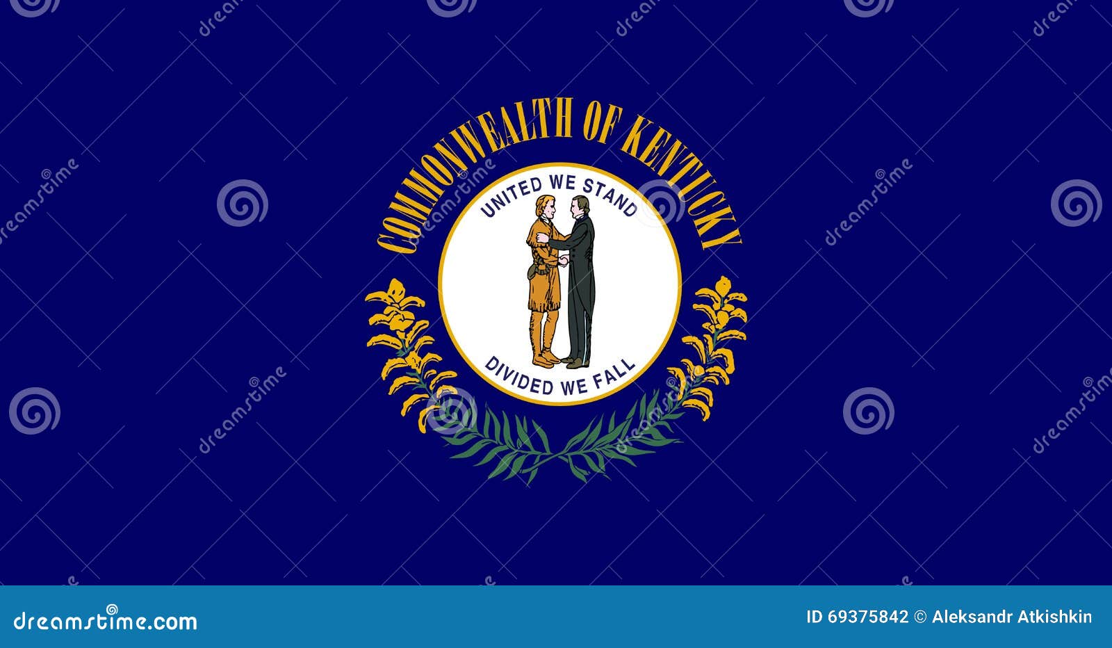 USA-Staats-Flagge vektor abbildung. Illustration von symbol - 69375842