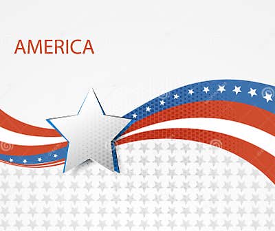 USA Star Flag Design Elements Vector Stock Vector - Illustration of ...
