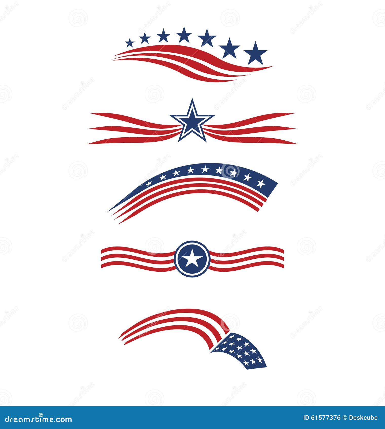 USA Star Flag Logo Stripes and Icons Stock Vector - Illustration of ...