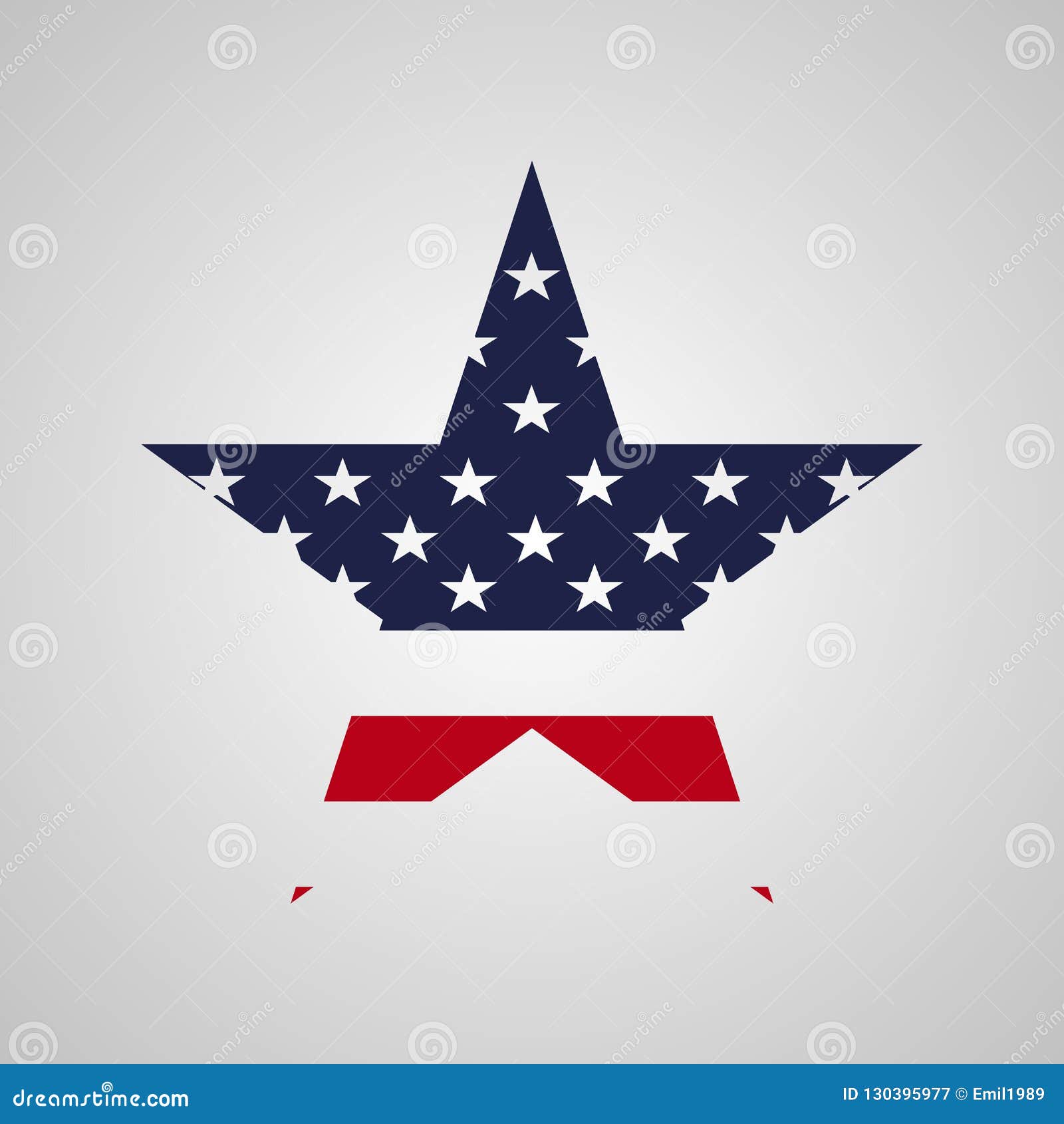 Usa star sign stock vector. Illustration of america - 130395977