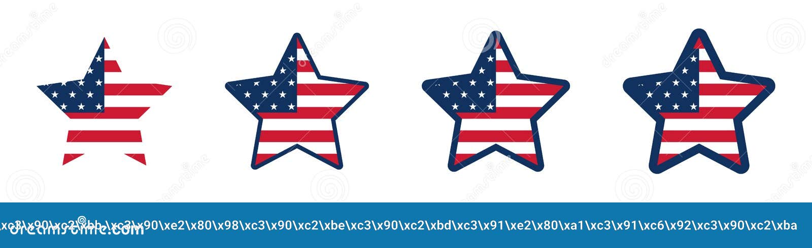 USA Stars. Stars with Patterns of the American Flag. for USA ...