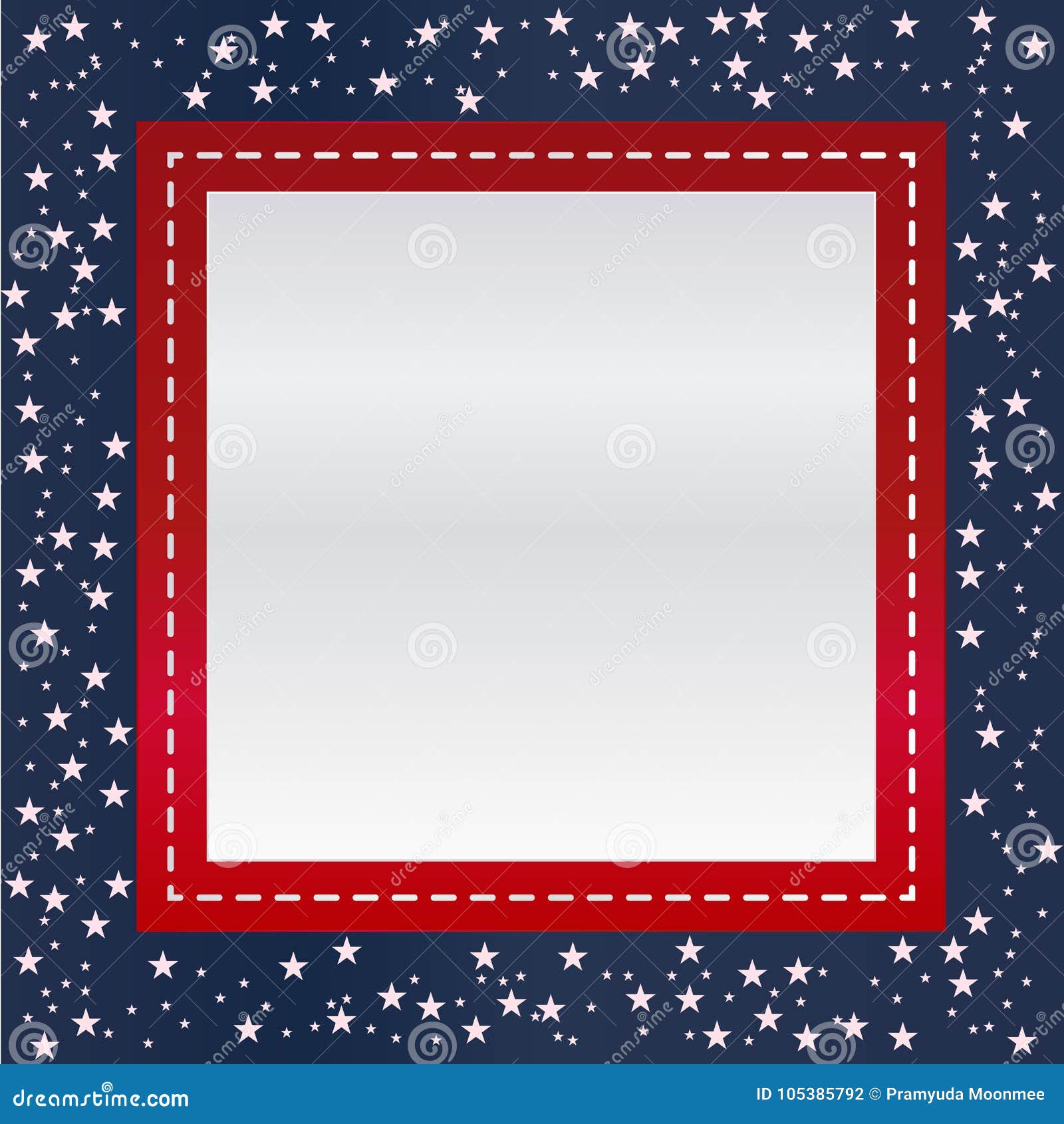 USA Stars and Stripes Page Border Stock Vector - Illustration of happy ...