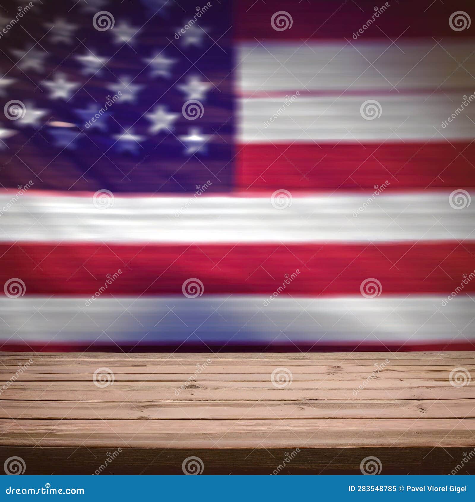 USA Style Background - Empty Wooden Table for Display Montages Stock ...