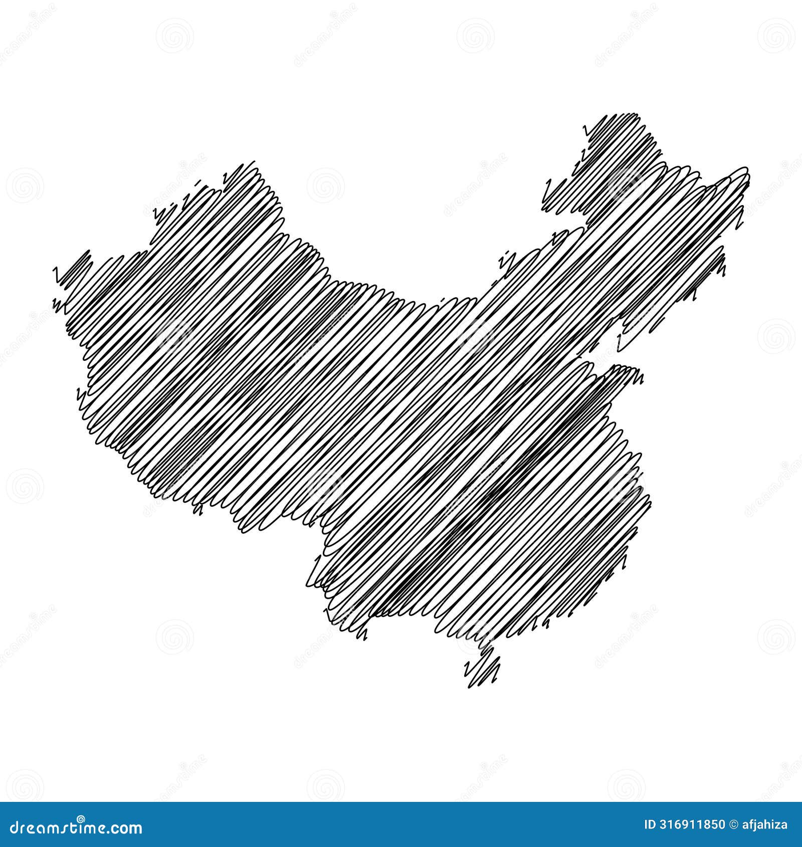 China Thread Map Line Vector Illustration Stock Vector - Illustration ...