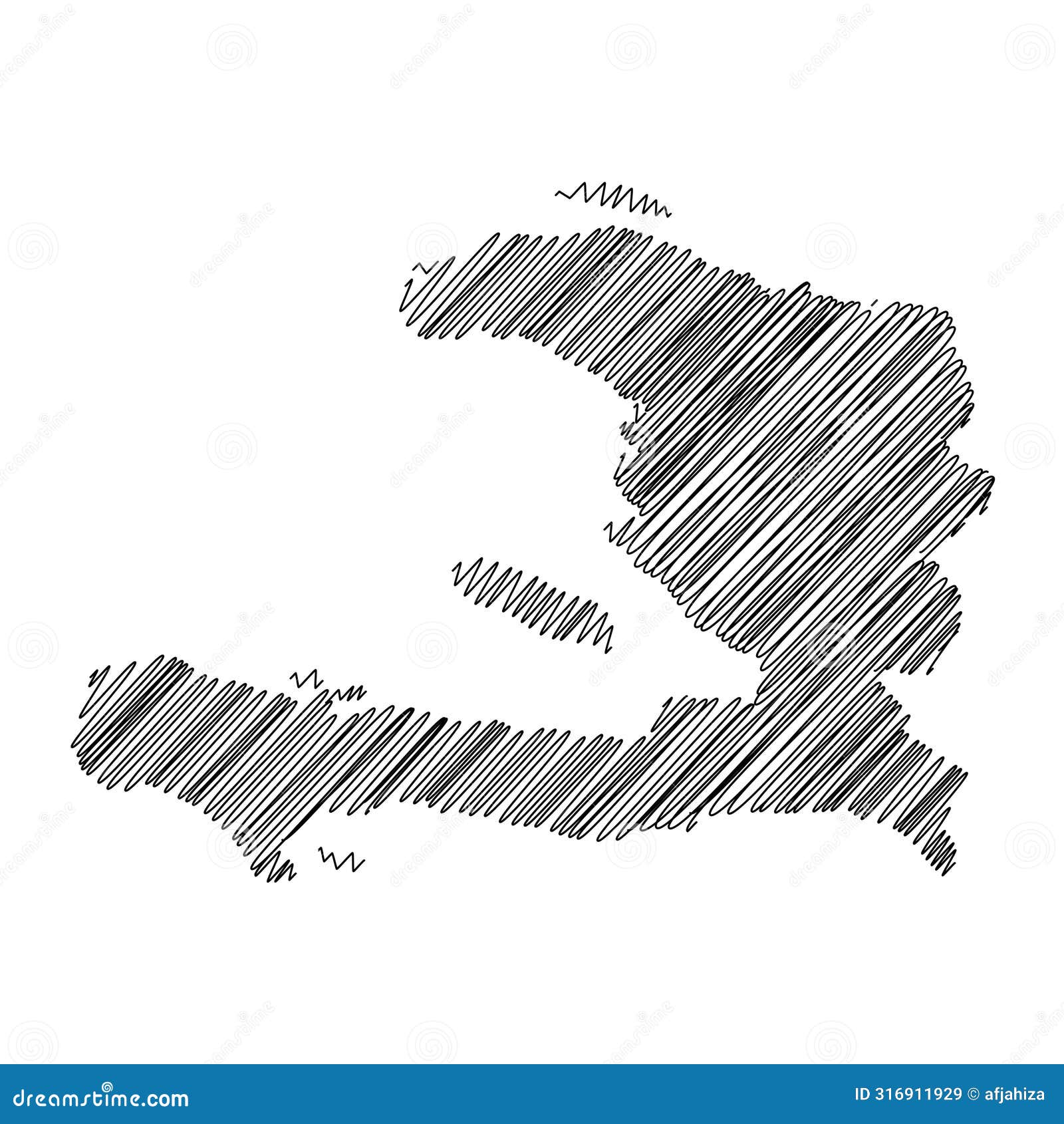 Haiti Thread Map Line Vector Illustration Stock Vector - Illustration ...