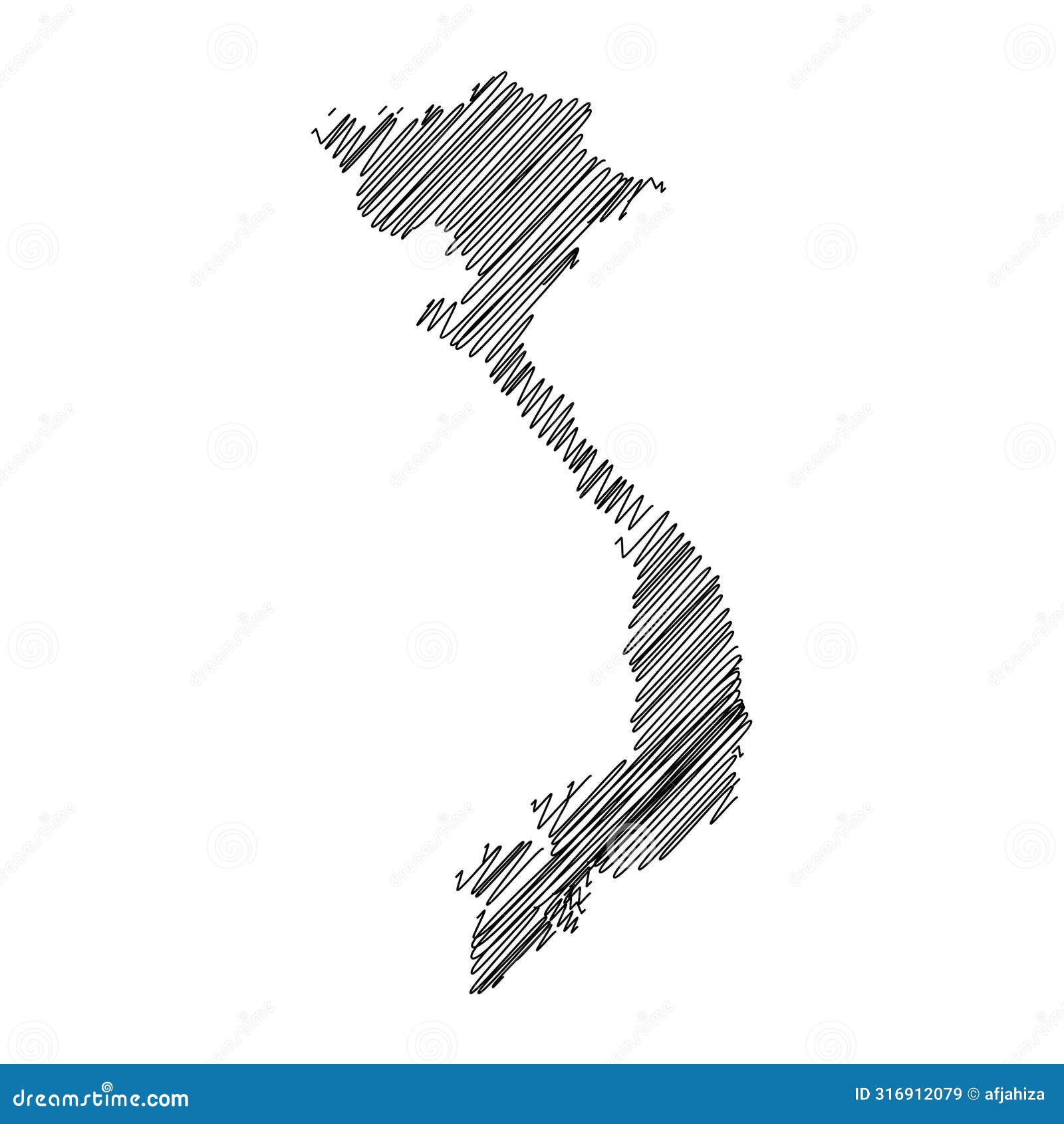 Vietnam Thread Map Line Vector Illustration Stock Vector - Illustration ...