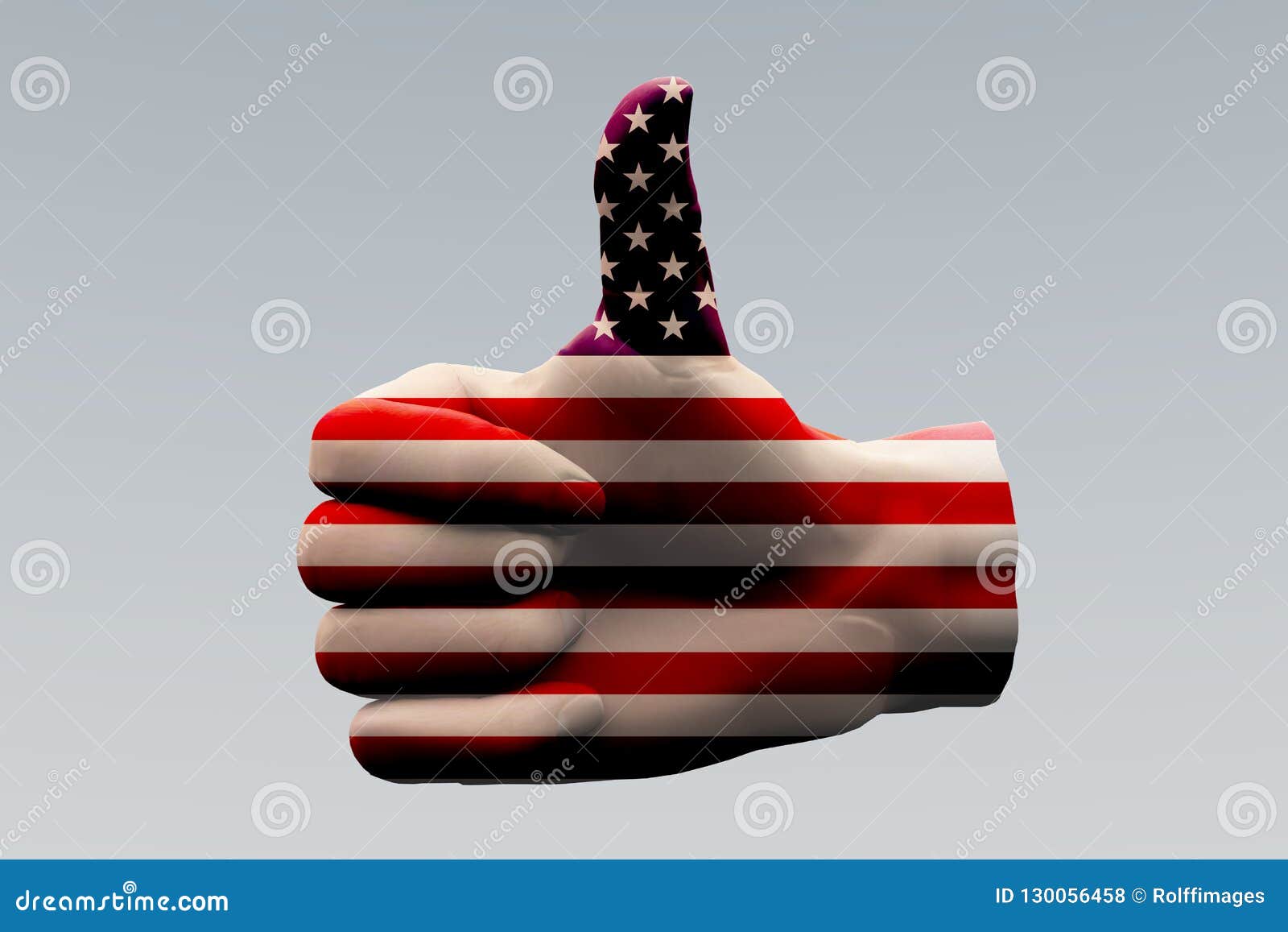 USA Thumbs Up stock illustration. Illustration of nation - 130056458