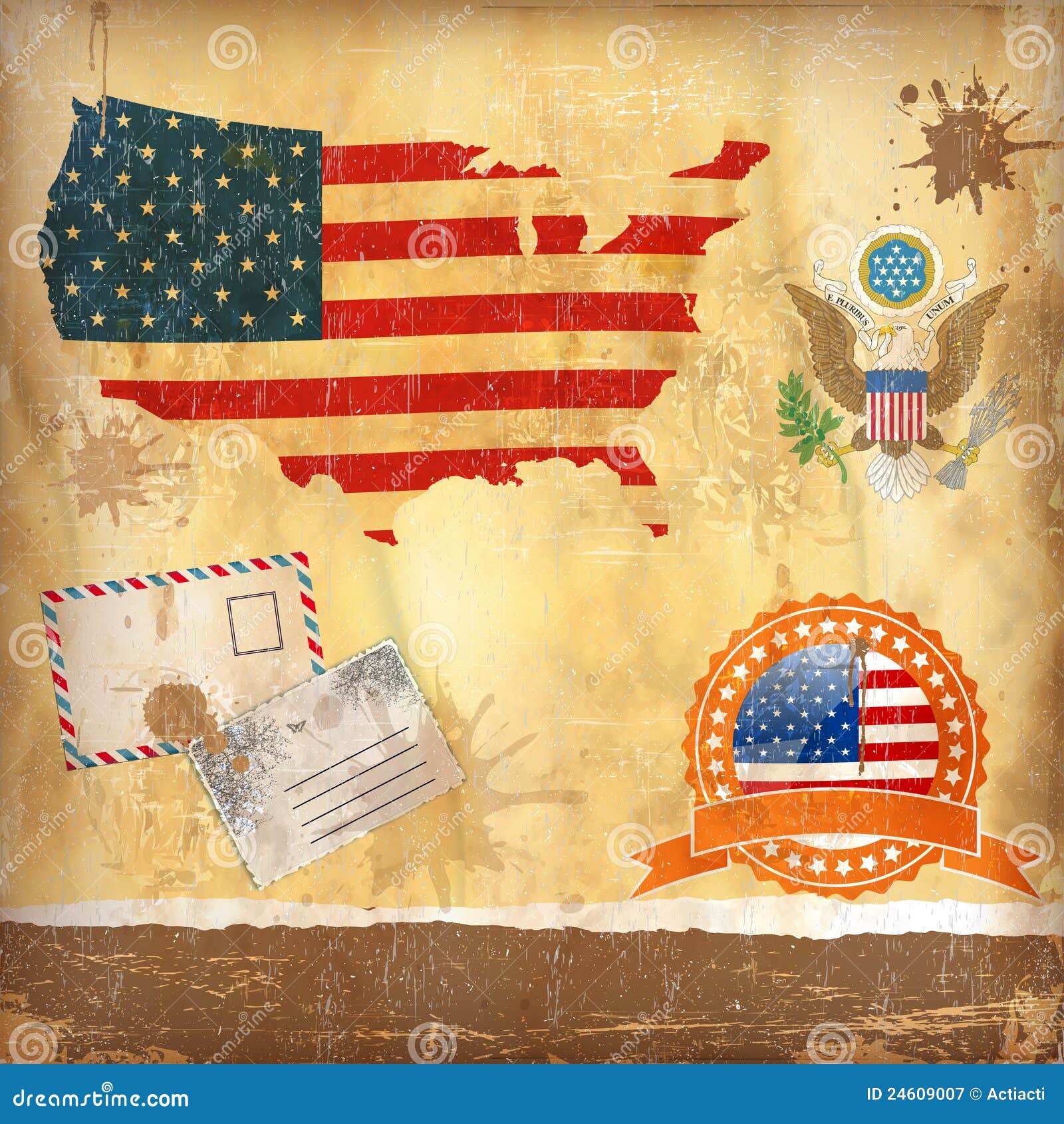 USA vector set. stock vector. Illustration of detail - 24609007