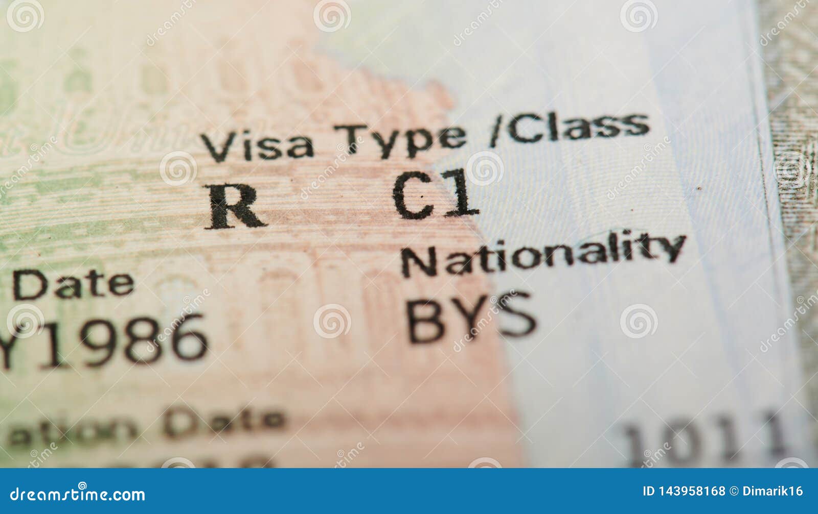 Usa Visa type stock photo. Image of airport, america - 143958168