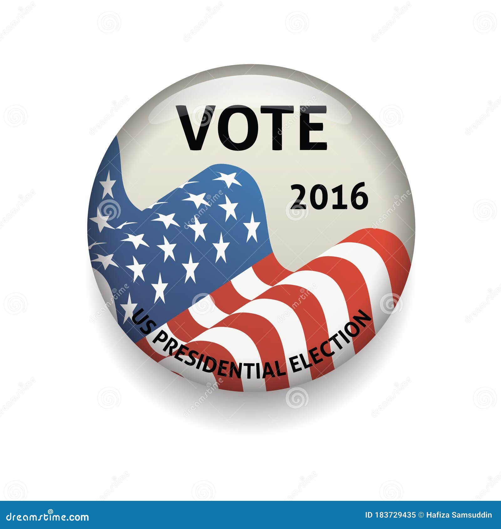 Usa Vote Badge. Vector Illustration Decorative Background Design Stock ...