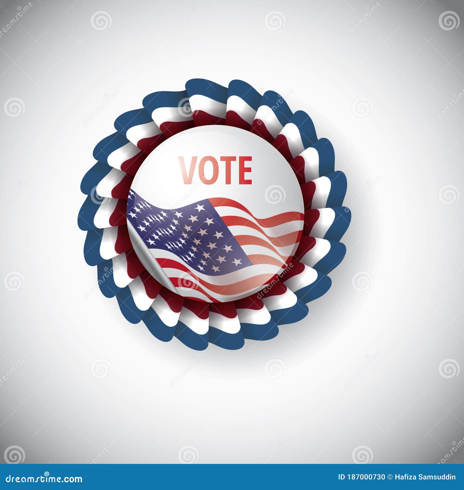 USA Vote. Vector Illustration Decorative Design Stock Vector ...