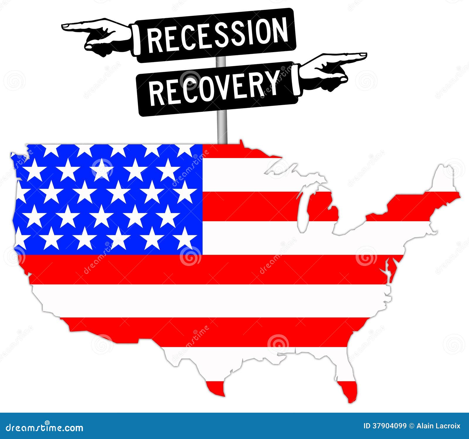 USA-Wirtschaft stock abbildung. Illustration von kauf - 37904099