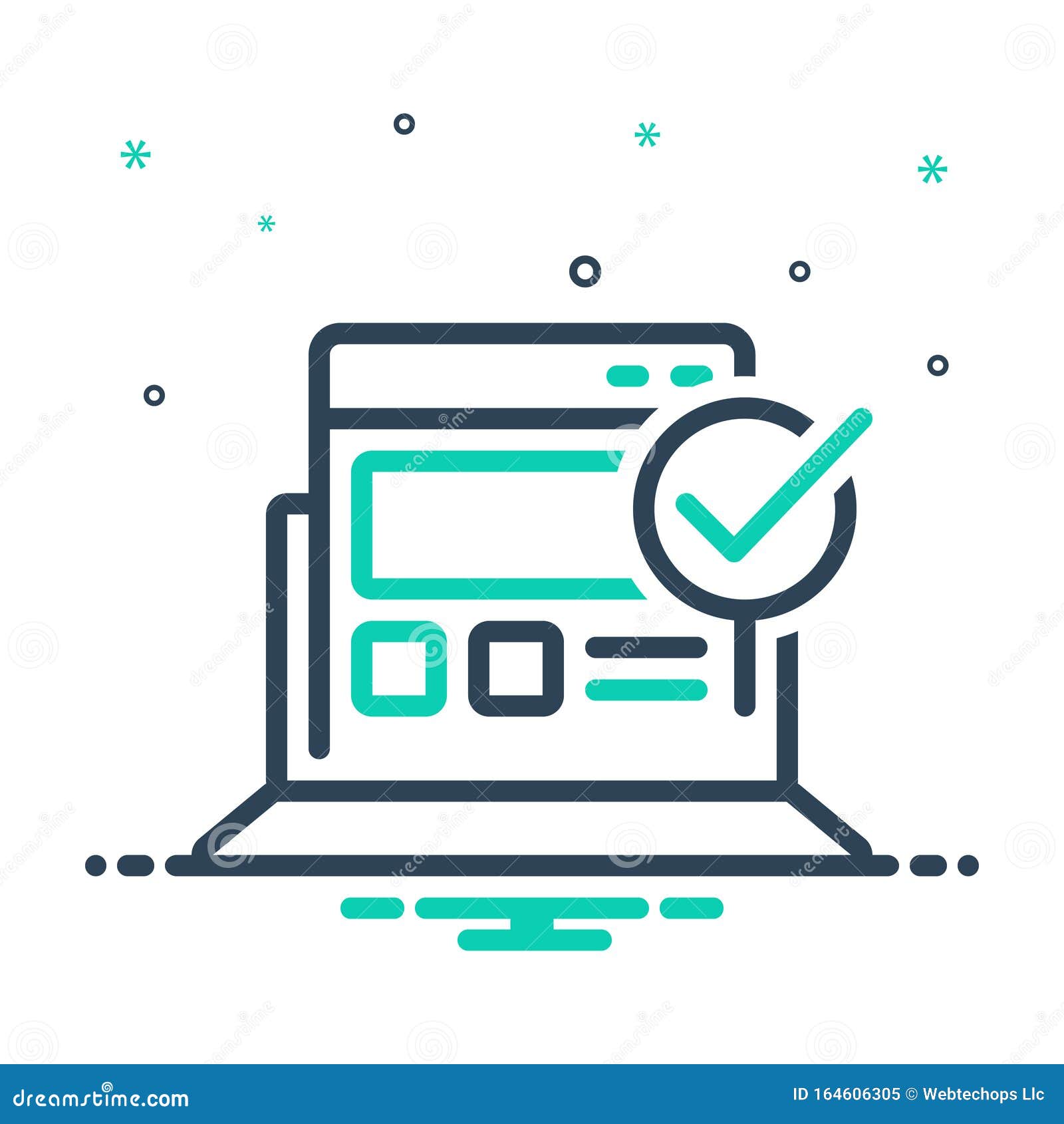 Mix Icon for Usability Control, Operation and Applicability Stock ...