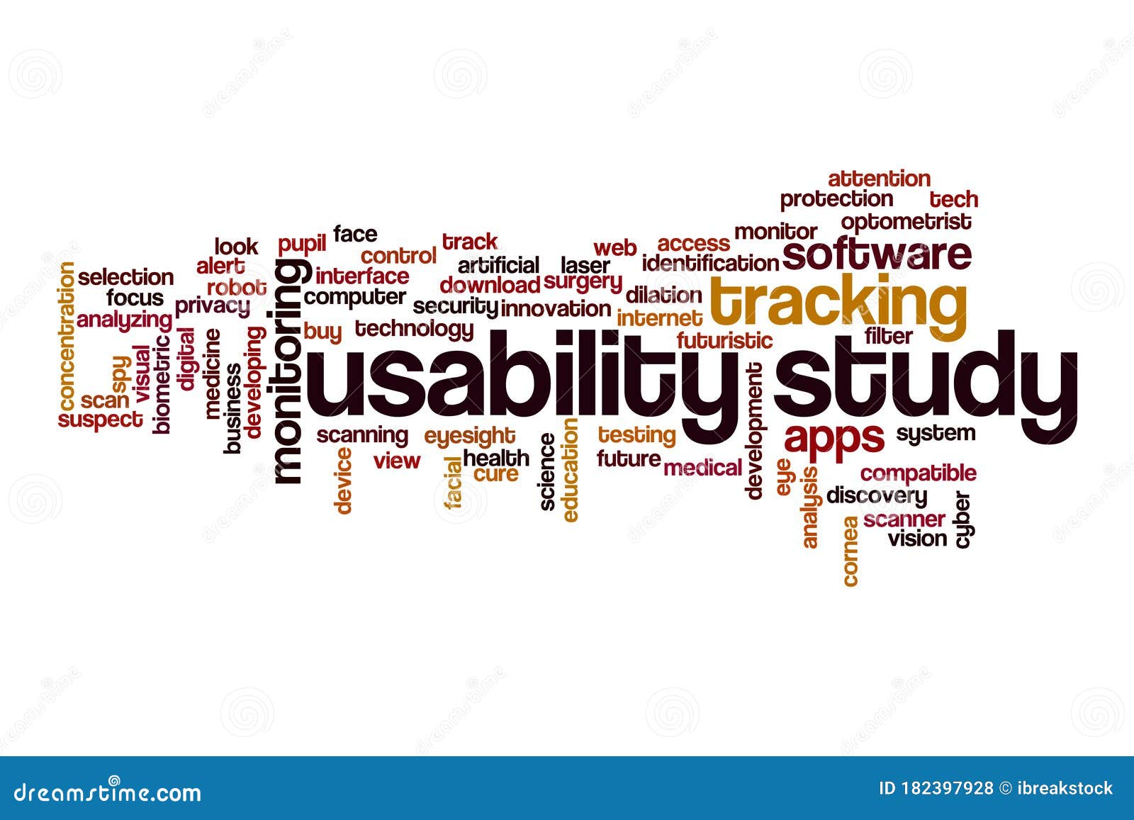 Usability Study Word Cloud Concept Stock Illustration - Illustration of ...