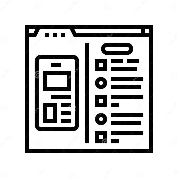 Usability Testing Ux Ui Design Line Icon Vector Illustration Stock ... Usability Testing Ux Ui Design Line Icon Vector Illustration Stock ...