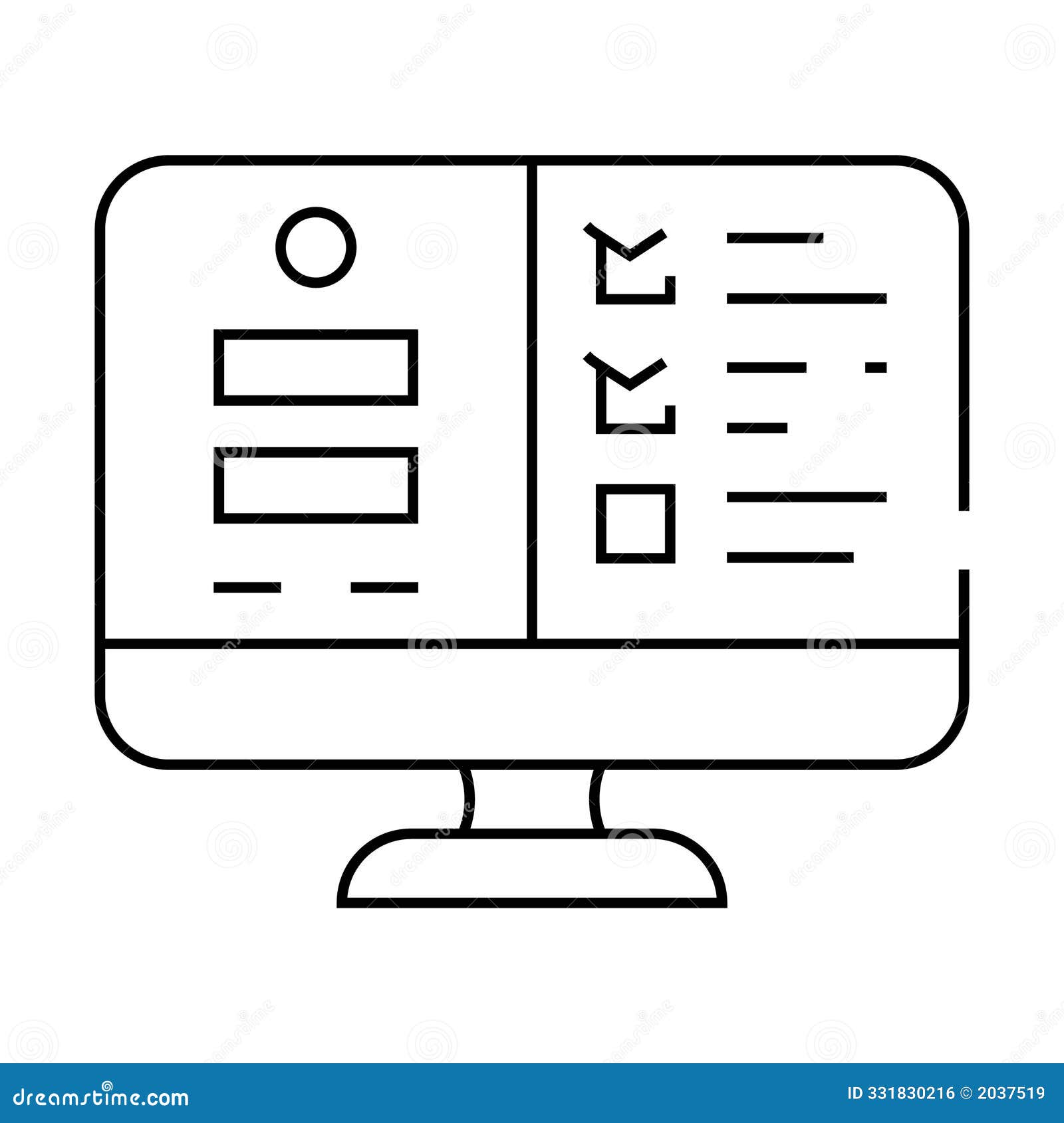 Usability Testing Ux Ui Design Line Icon Vector Illustration Stock ...