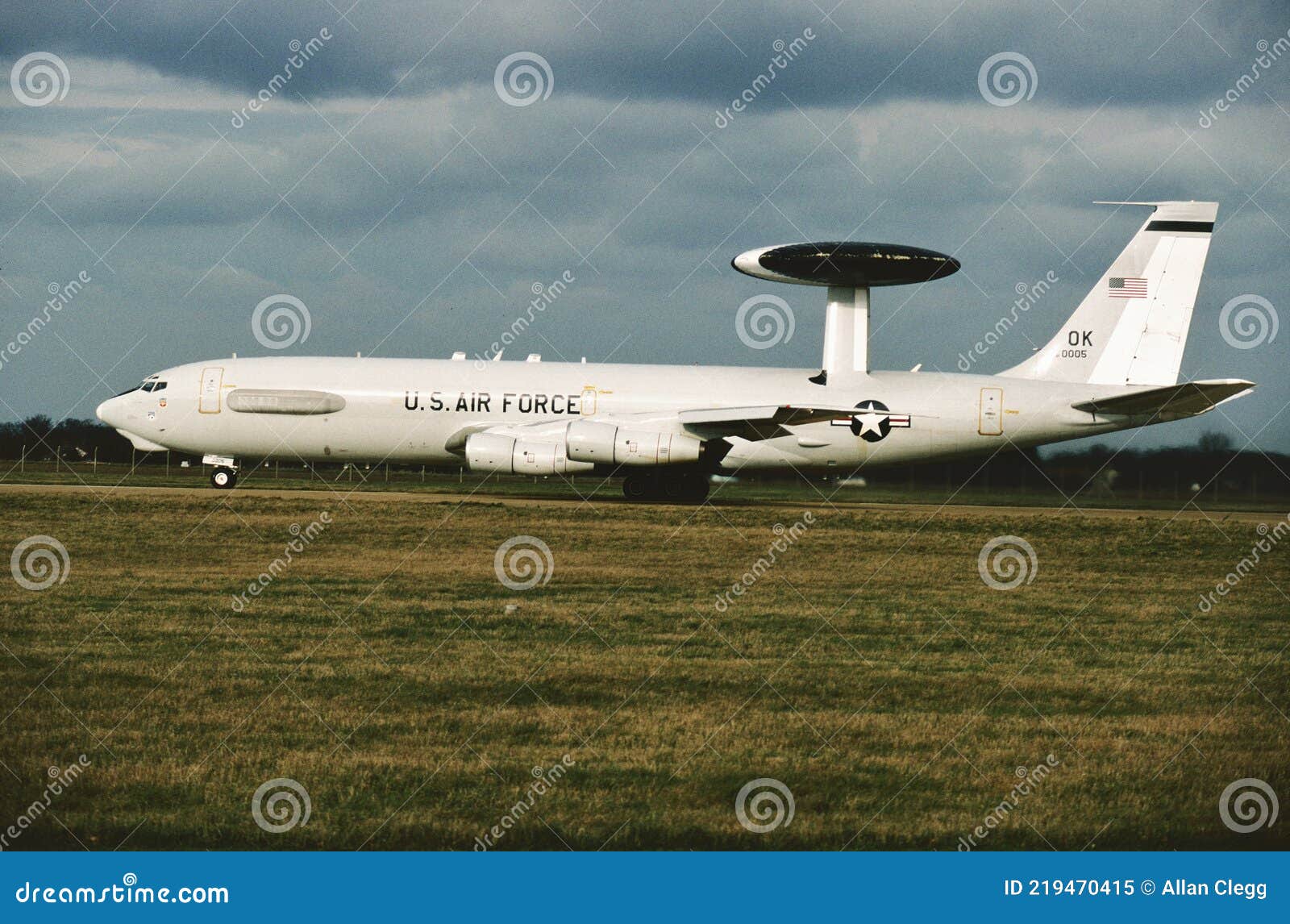Usaf Boeing E3g 810005 Sentry Cn 22833 Ln 955 . Imagem Editorial ...
