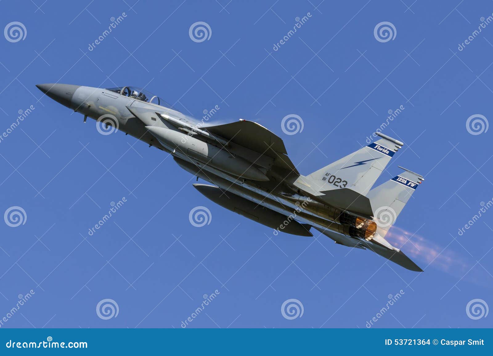 USAF F-15 Eagle editorial stock image. Image of national - 53721364