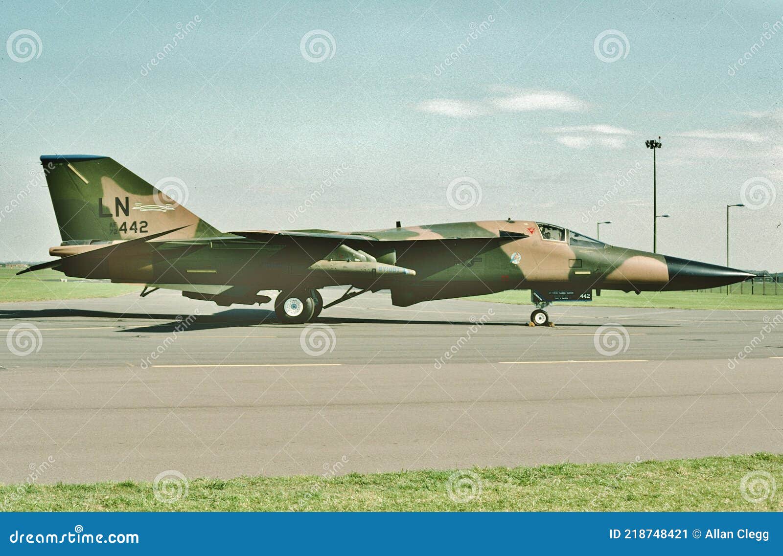 USAF General Dynamics F-111F 72-1442 CN E2-72 . Editorial Photo - Image ...
