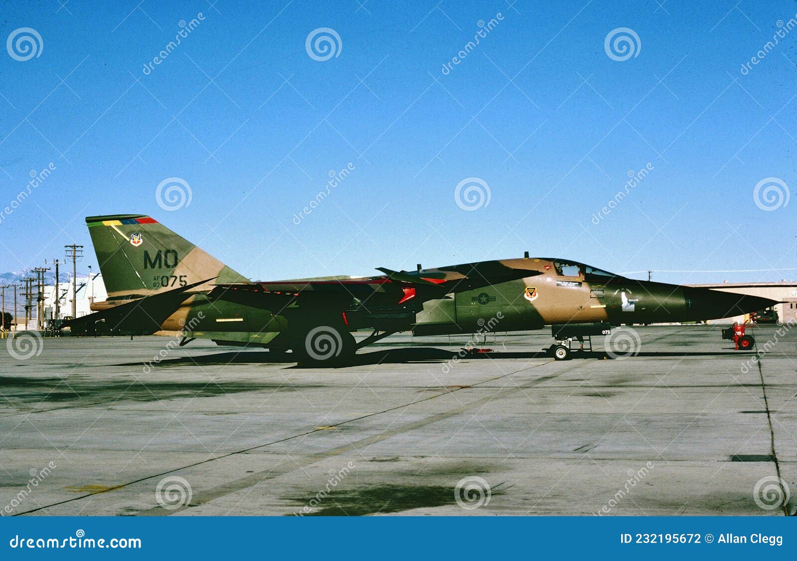 USAF General Dynamics F-111A 67-0075 CN A1-120 . Editorial Photography ...