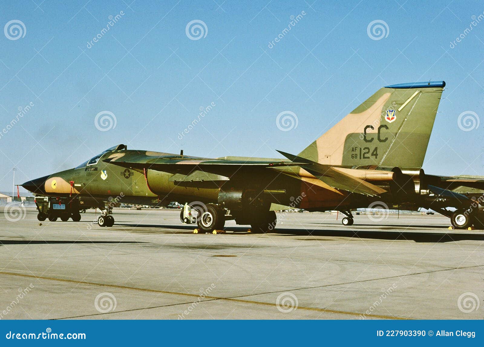 USAF General Dynamics F-111E 68-0124 CN A6-40 . Editorial Image - Image ...