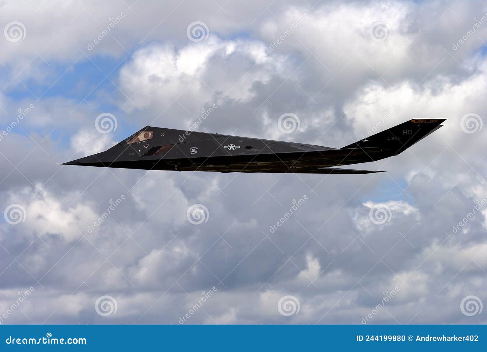USAF Lockheed F-117A Nighthawk Stealth Attack Aircraft Editorial Image ...