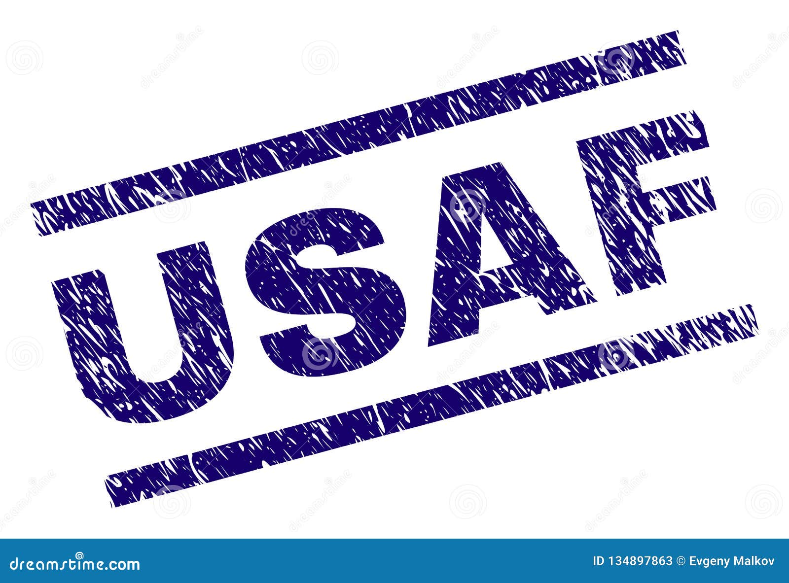 Scratched Textured USAF Stamp Seal Stock Vector - Illustration of ...