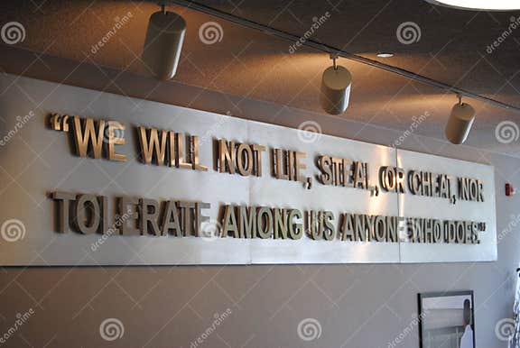 USAFA Honor Code stock photo. Image of code, academy - 45458374