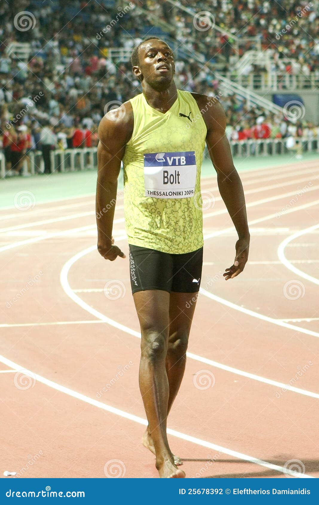 Usain Bolt Mens 100m World Athletics Final 2009 Editorial Photography ...