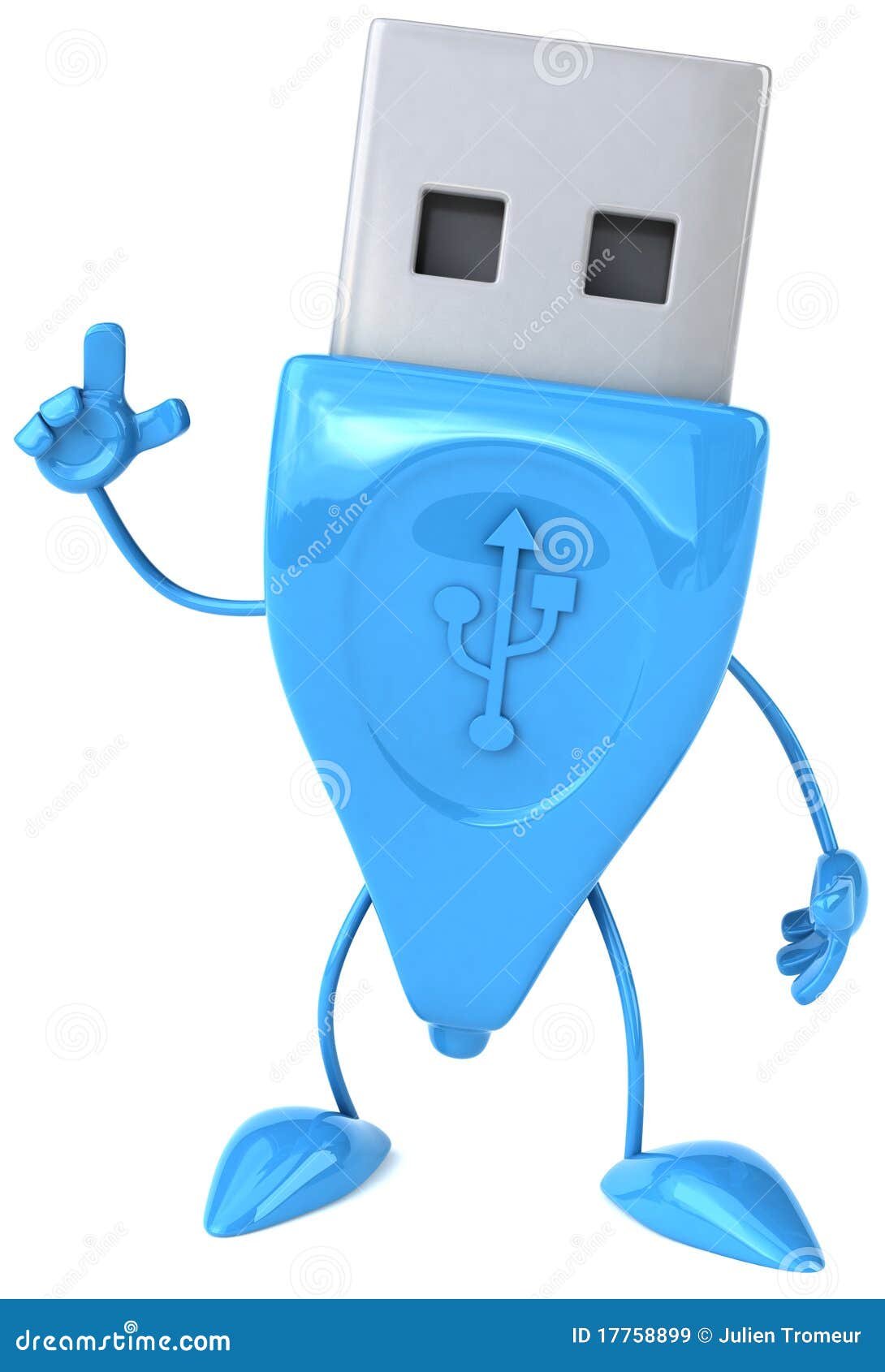 Usb stock illustration. Illustration of object, metal - 17758899