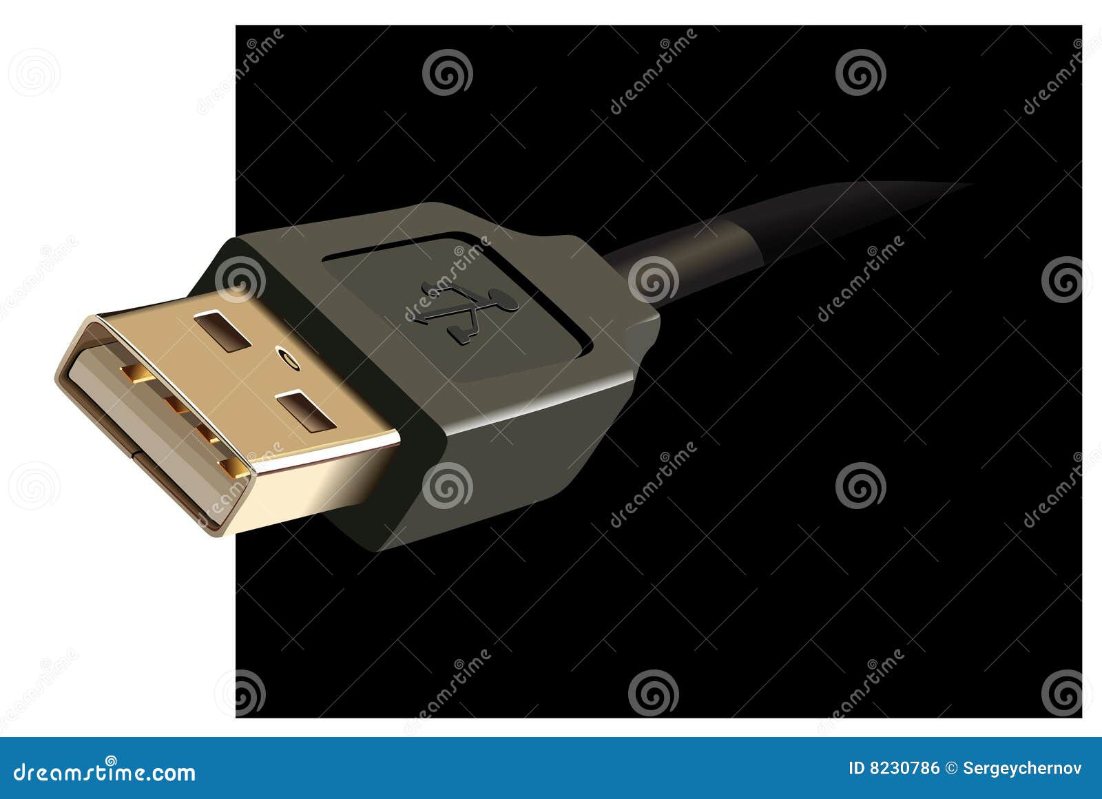 Usb stock vector. Illustration of isolated, communication - 8230786 Usb stock vector. Illustration of isolated, communication - 8230786