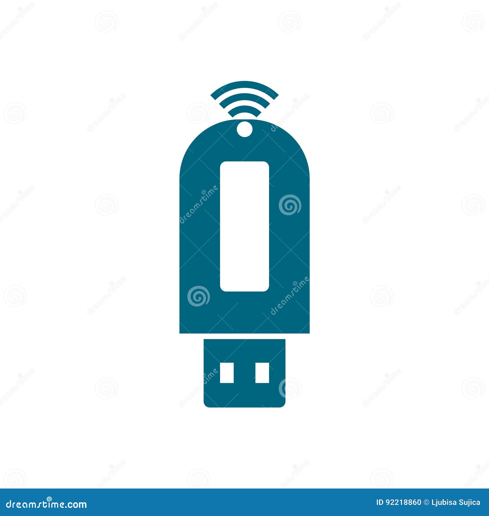 USB blue icon stock vector. Illustration of media, connector - 92218860