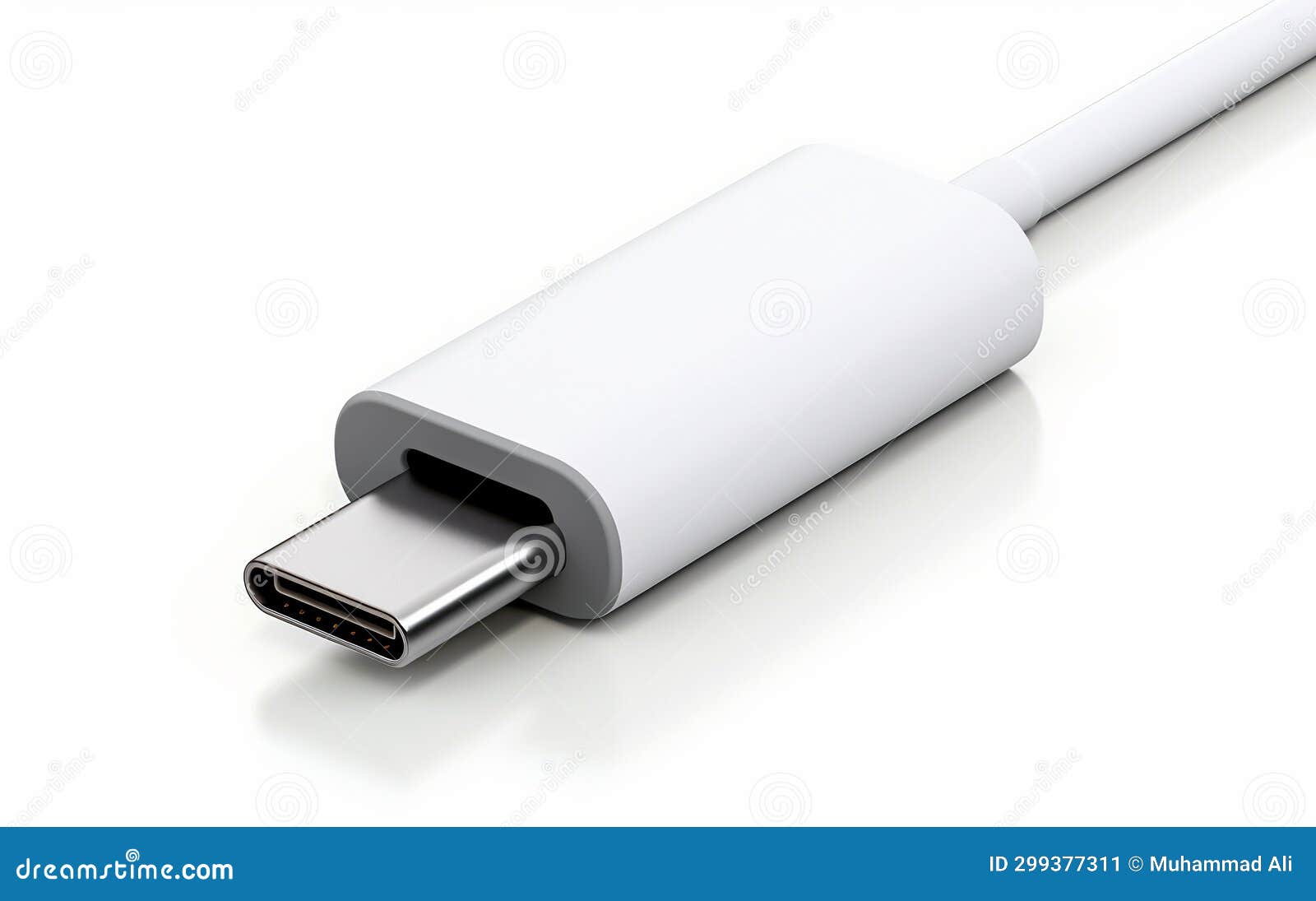USB C Adapter on White Background Stock Image - Image of agreement ...