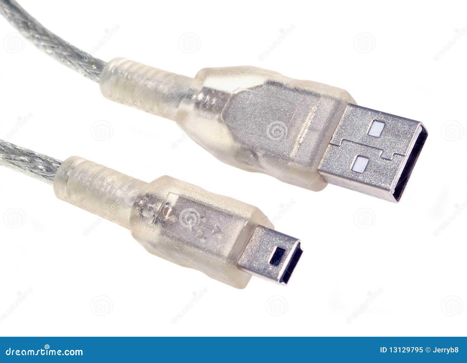 USB cable stock image. Image of cable, computer, isolated - 13129795