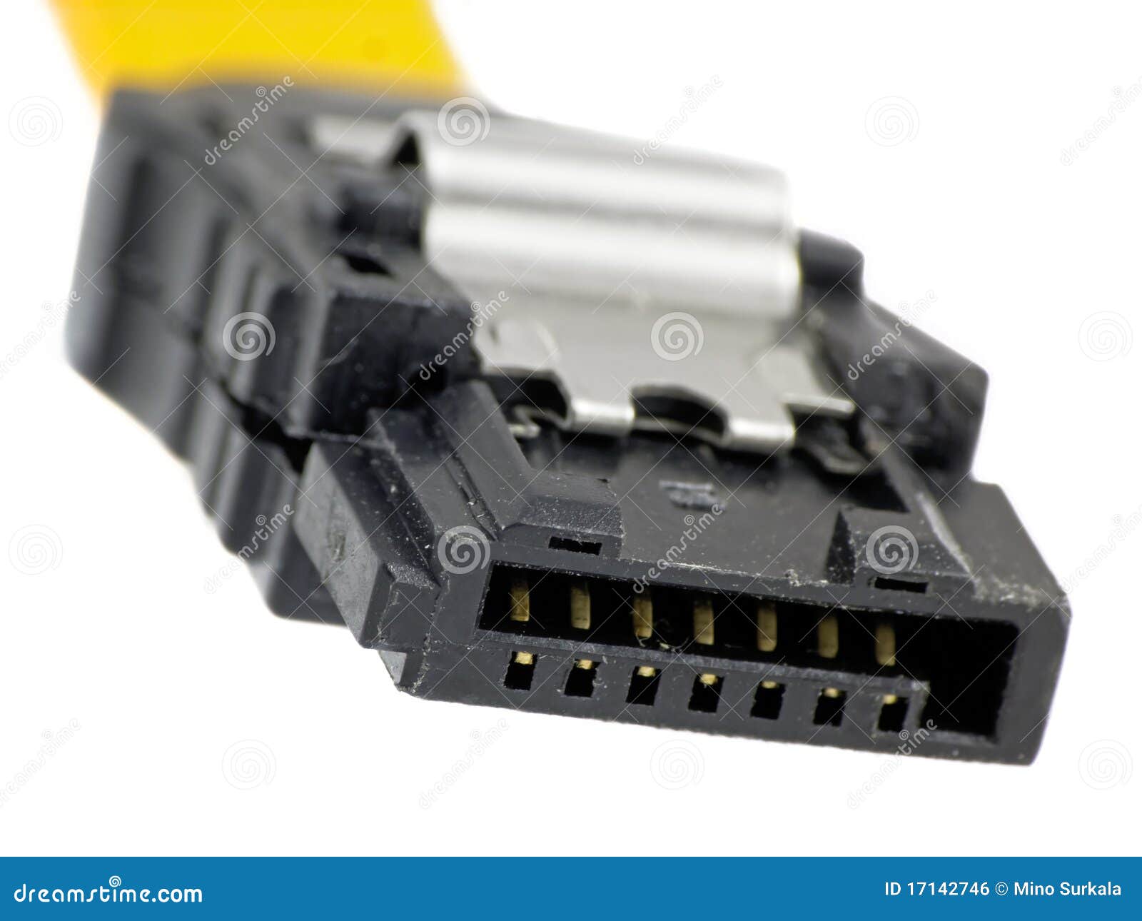 Detail of Serial ATA cable stock photo. Image of plug - 17142746
